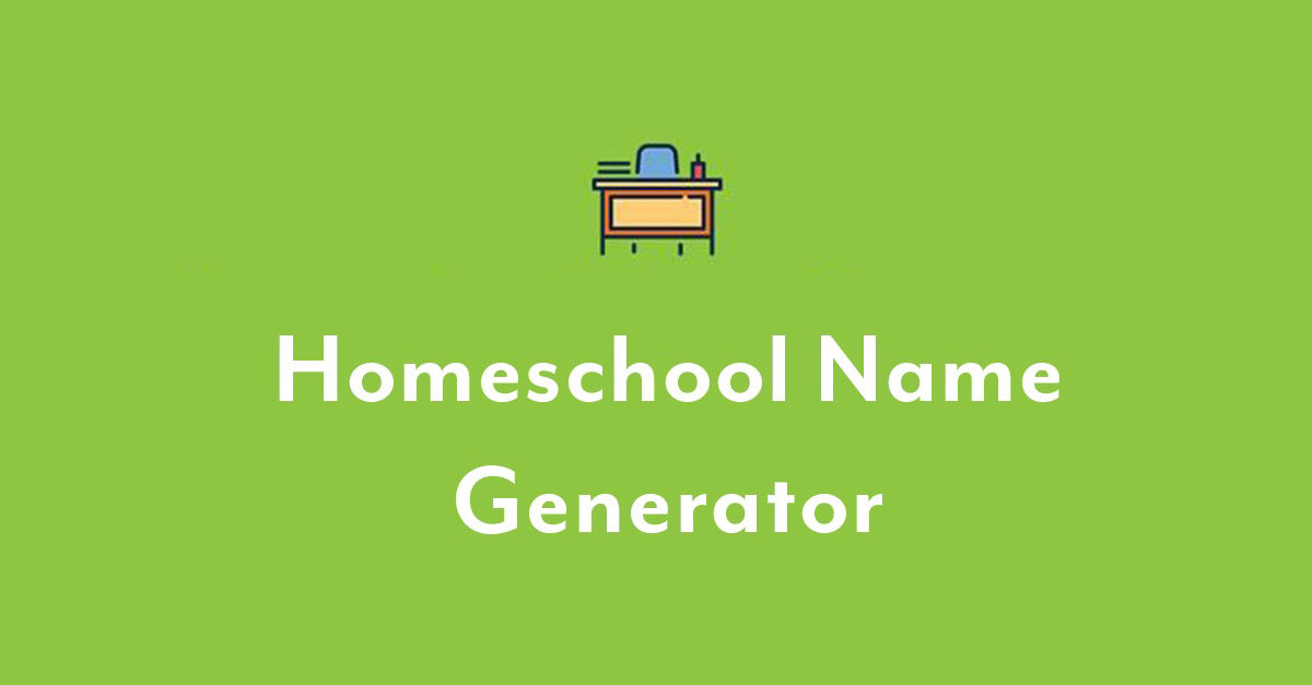 Homeschool Name Generator | AOP Christian Homeschool | Blog